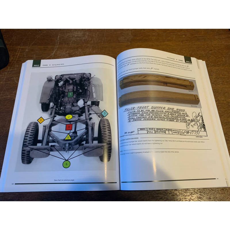 GROUP 26 - BOOKS: LIVRE NORMES DE RESTAURATION FORD GPW 1942 A 1945