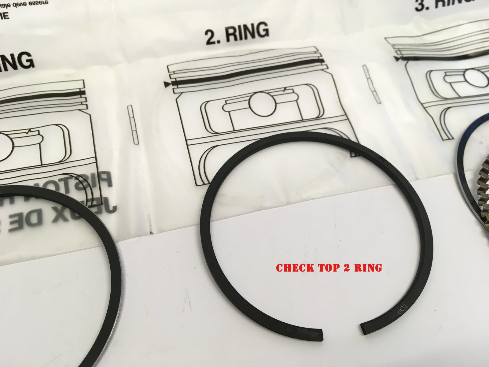 Piston Rings Willys MB Ford GPW M201: RINGS SIZE STANDARD (SET)